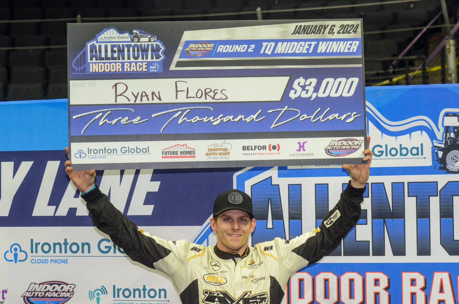 Late Race Pass Earns Ryan Flores A Dramatic Indoor Auto Racing Series ...