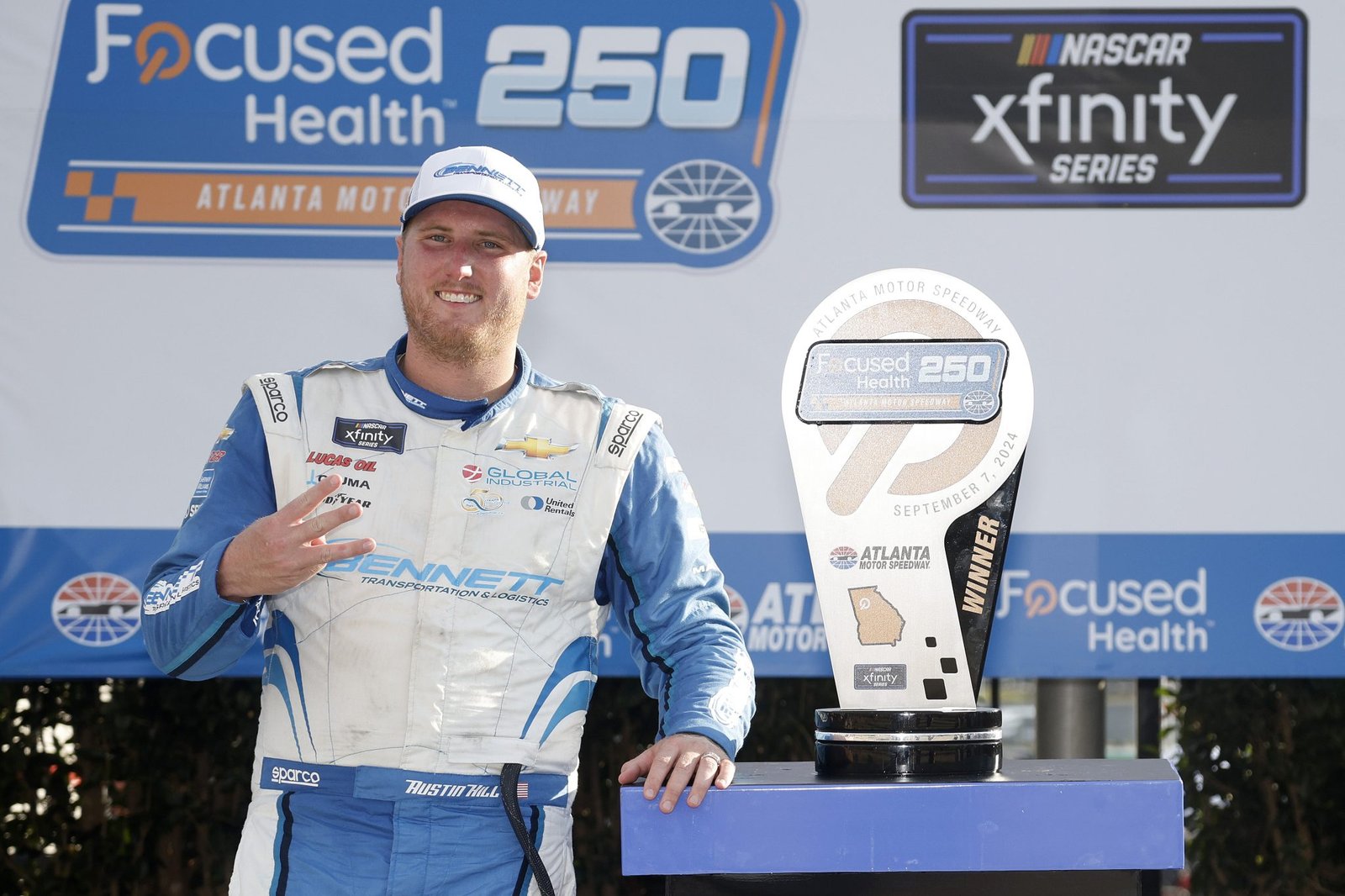 Austin Hill sweeps Atlanta races in NASCAR Xfinity thriller ...