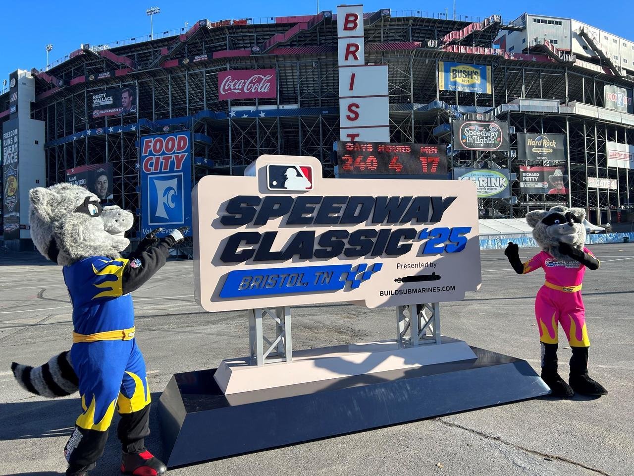 BMS ADDS CLOCK TO MLB SPEEDWAY CLASSIC MONUMENT TO BEGIN OFFICIAL ...