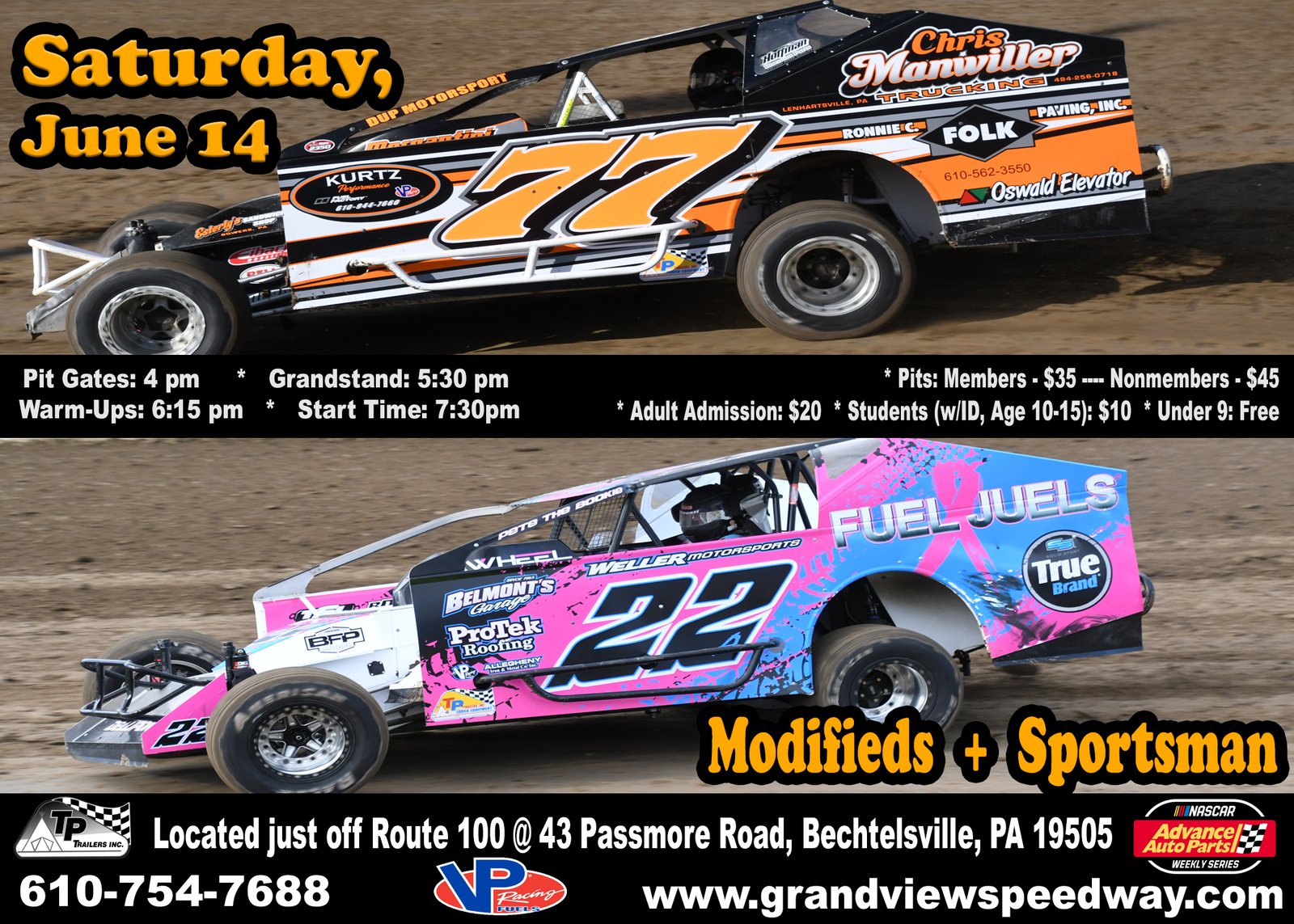 GRANDVIEW SPEEDWAY PRESENTS T.P. TRAILER MODIFIED & T.P. TRUCK ...