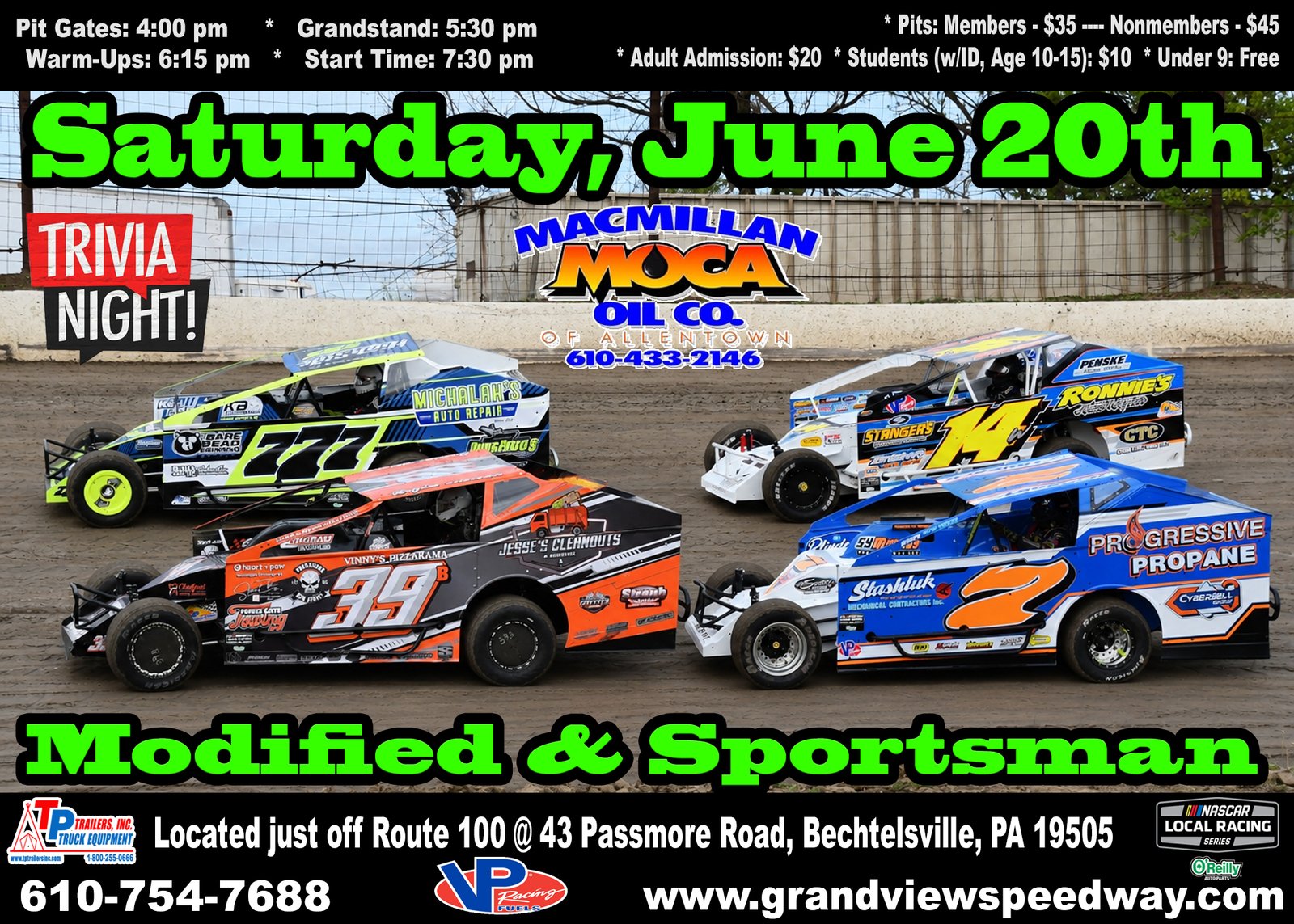 GRANDVIEW SPEEDWAY TO HOST MACMILLAN OIL COMPANY OF ALLENTOWN NIGHT ...